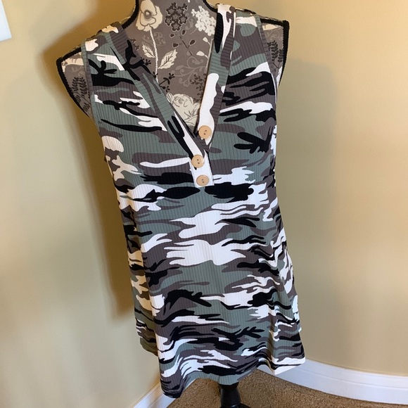 Tops | Nwt Camo Tunic | Poshmark